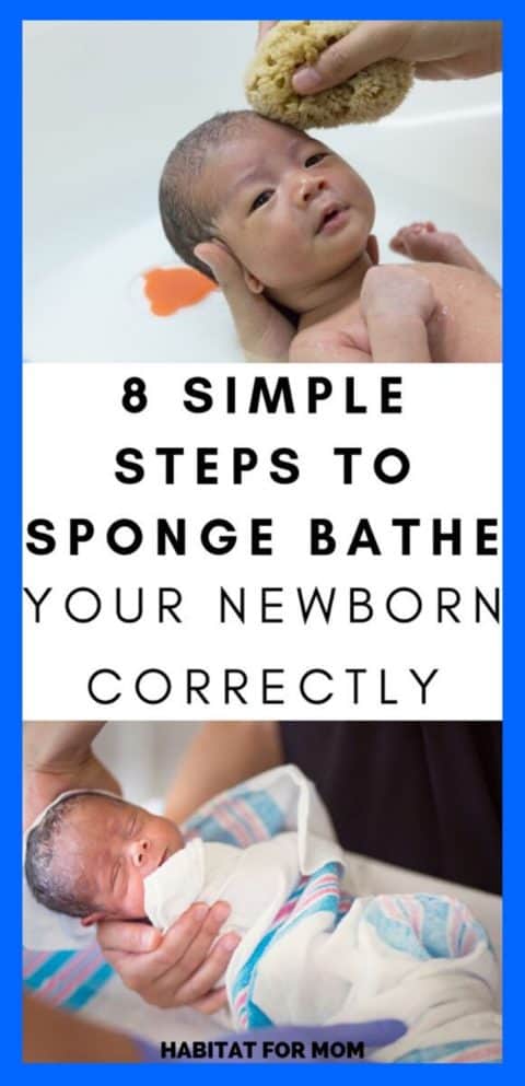How to Give Your Newborn a Sponge Bath – Habitat for Mom