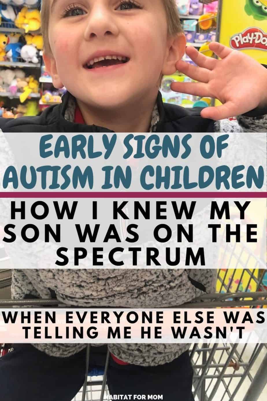 Early Signs Of Autism In Children how I Knew My Son Was On The