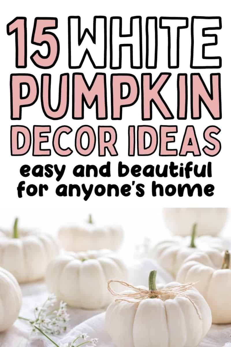 15 Pretty Ways to Decorate Your Home with White Pumpkins for Fall ...