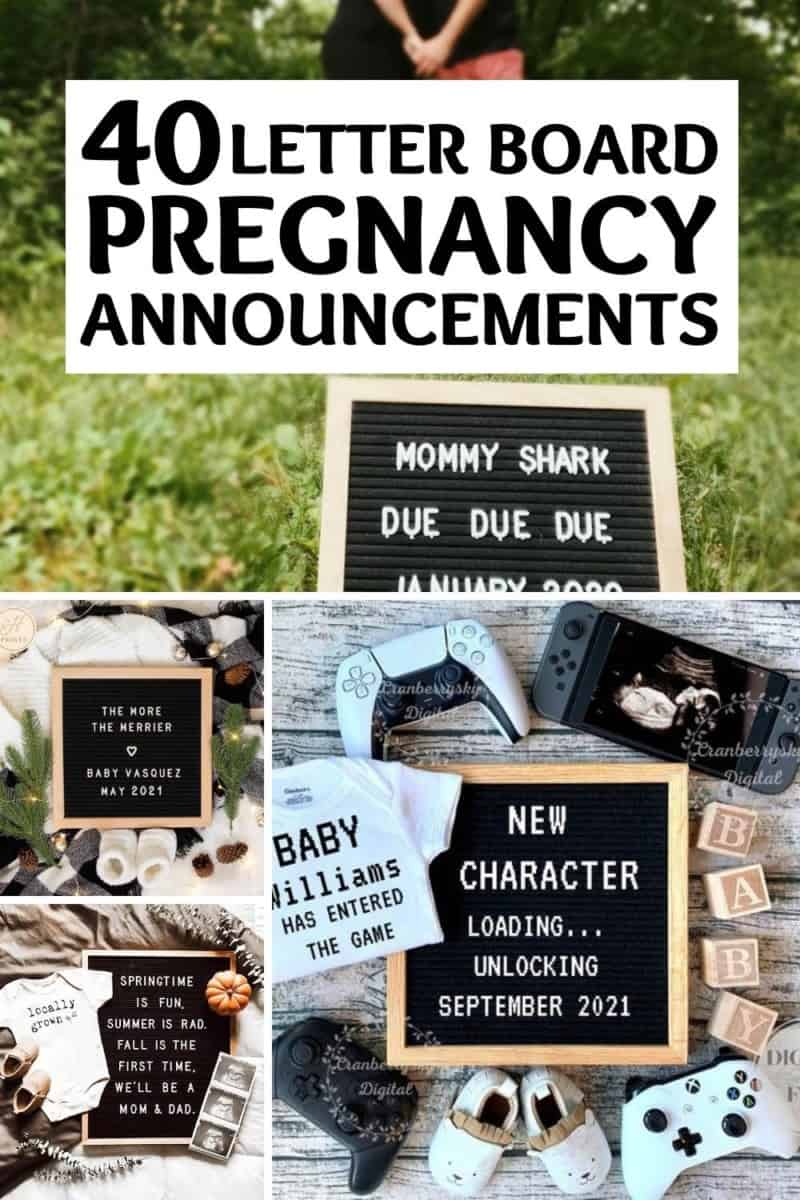 40 Letter Board Pregnancy Announcement Ideas – Habitat for Mom