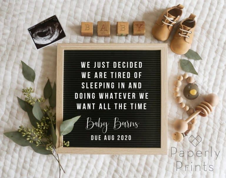40 Letter Board Pregnancy Announcement Ideas – Habitat for Mom