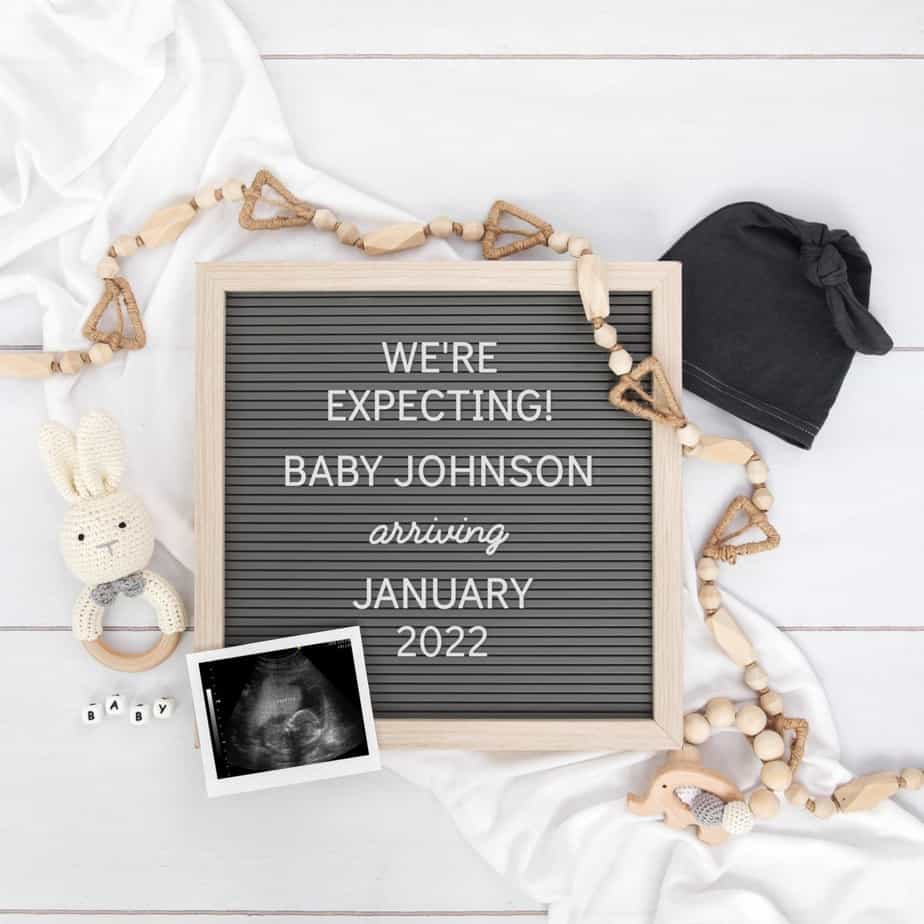 40 Letter Board Pregnancy Announcement Ideas – Habitat for Mom